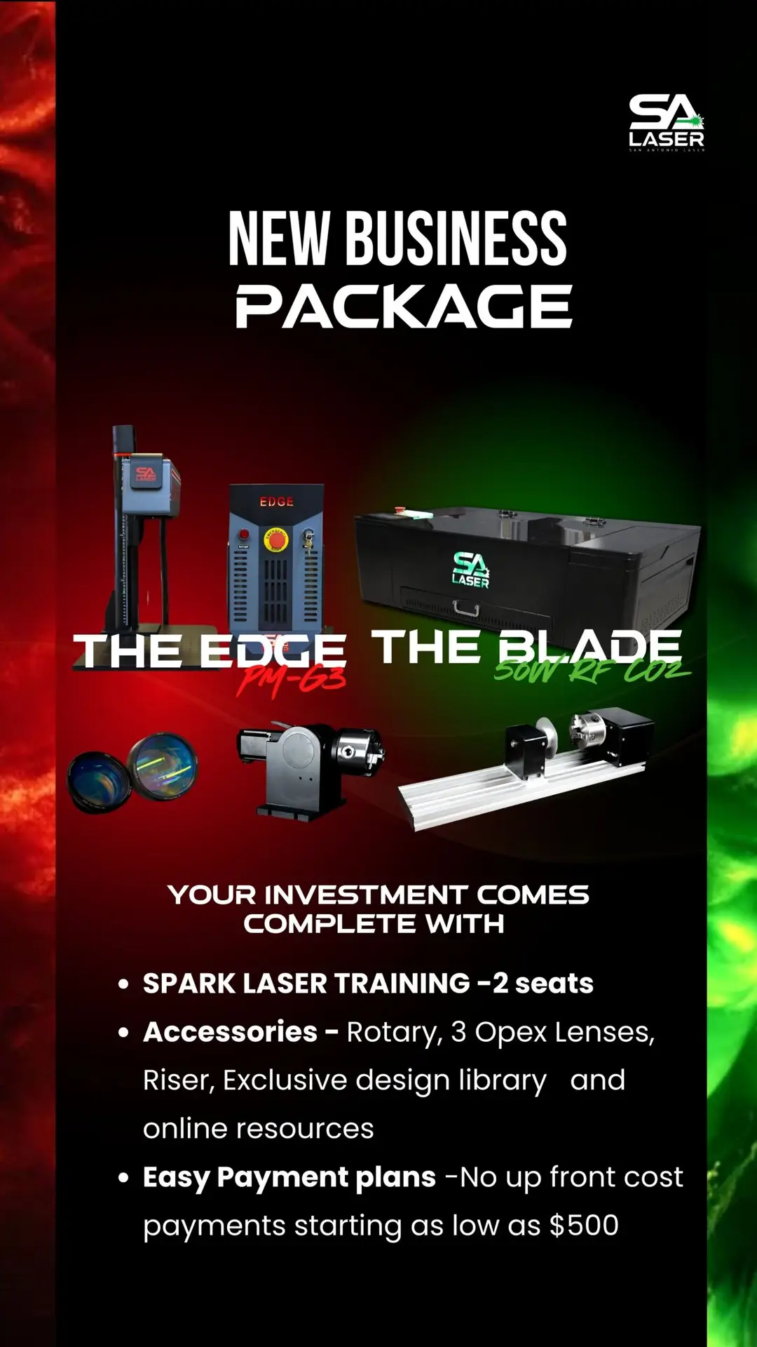 Business Starter Bundles - SA Laser - Laser Engraving Machines & Training