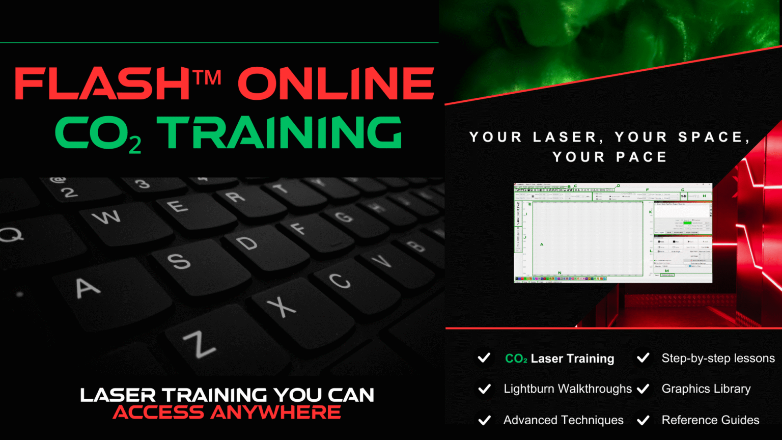 Flash Online CO2 Training - SA Laser - Laser Engraving Machines & Training